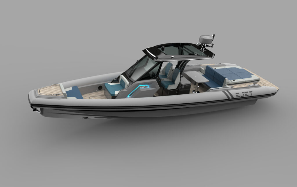 EJET 9x model | 100 % electric yacht tender | 220kW